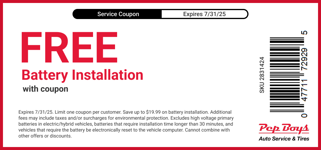 Car Batteries & Replacement | Pep Boys
